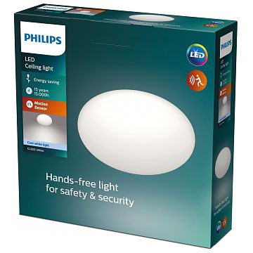 PHILIPS CL253 LED Ceiling Light, 12W, 4000K, White (929002216001) from ...