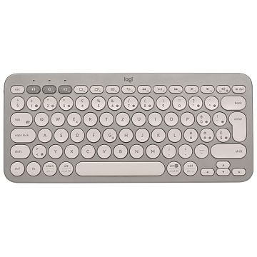 LOGITECH Bluetooth Multi-Device Keyboard K380, Schweizer Layout, Sand ...