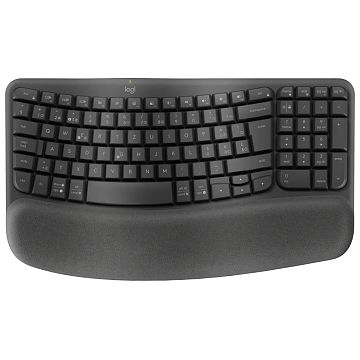 LOGITECH Wave Keys Wireless Keyboard, Schweizer Layout, Grafit (920 ...