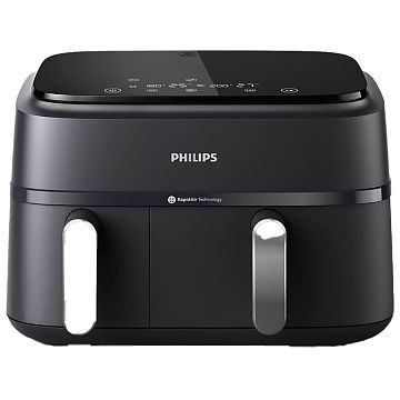 PHILIPS Dual Basket Airfryer 3000 Series, Schwarz / Silber, CH-Version ...