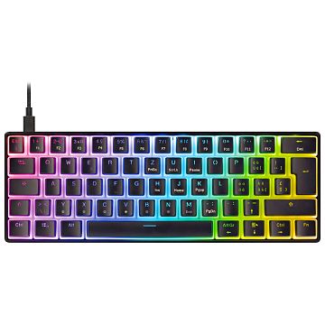 DELTACO GAMING Mechanical Gaming Keyboard, Schweizer Layout, Schwarz ...