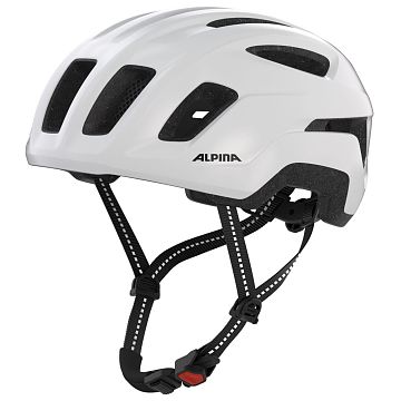 ALPINA Paranus Urban Bicycle Helmet, S (52 - 56 cm), White Gloss à ...
