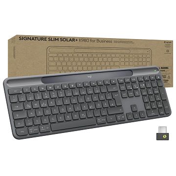 LOGITECH Signature Slim Solar+ Wireless Keyboard K980 for Business ...